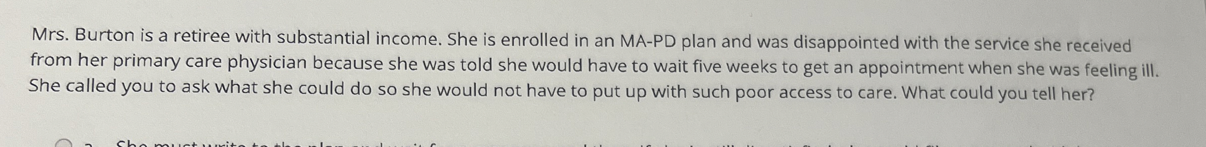 Solved Mrs. ﻿Burton is a retiree with substantial income. | Chegg.com