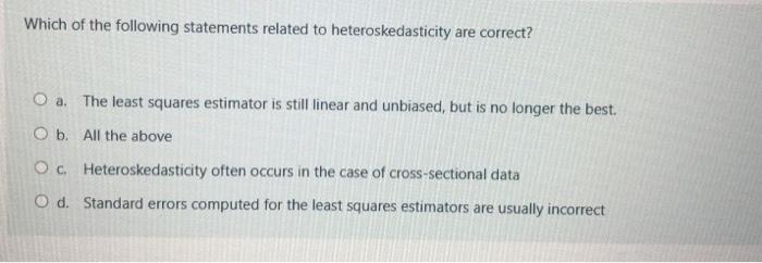 Solved Which of the following statements related to | Chegg.com
