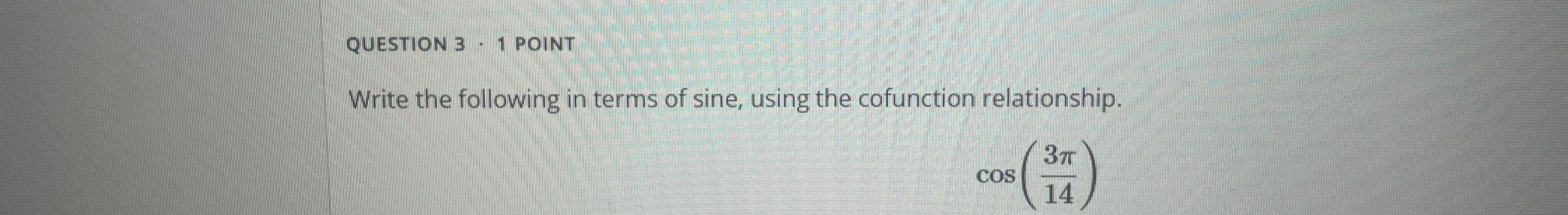 Solved QUESTION 3 - 1 ﻿POINTWrite the following in terms of | Chegg.com