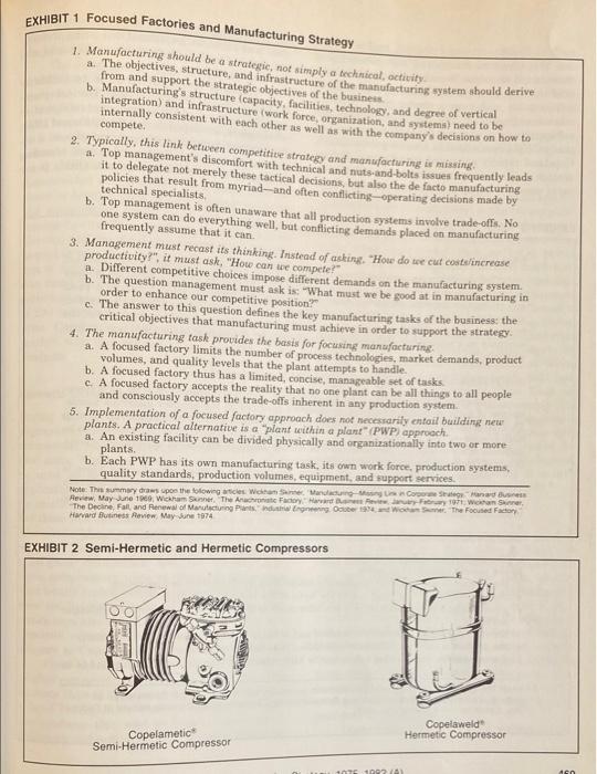 Solved 36. Copeland Corporation: Evolution of a | Chegg.com