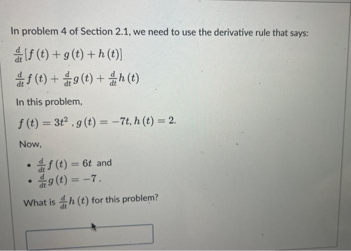 Solved In problem 4 of Section 2.1, we need to use the | Chegg.com