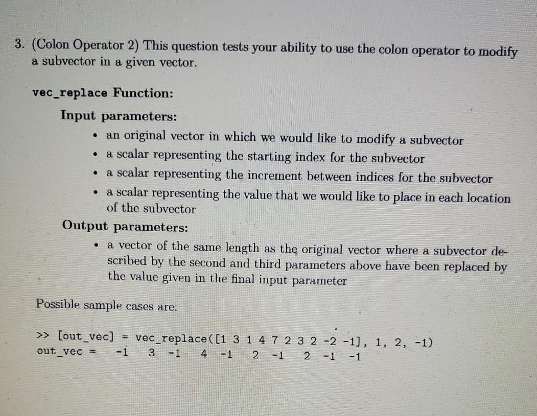 Solved use matlab or octave to code. do not use if | Chegg.com