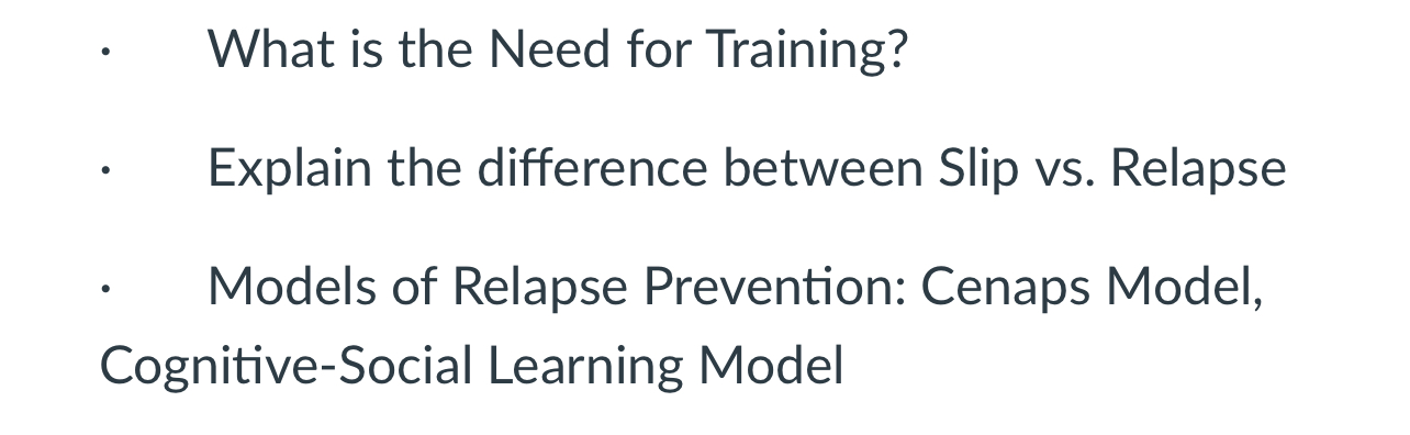 Solved What is the Need for Training?Explain the difference | Chegg.com