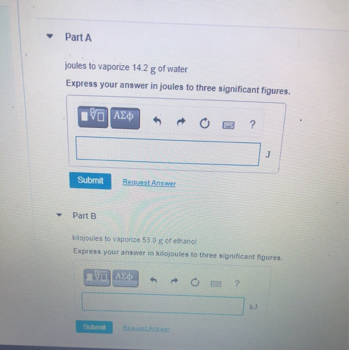Solved Using the table below, calculate the heat change | Chegg.com