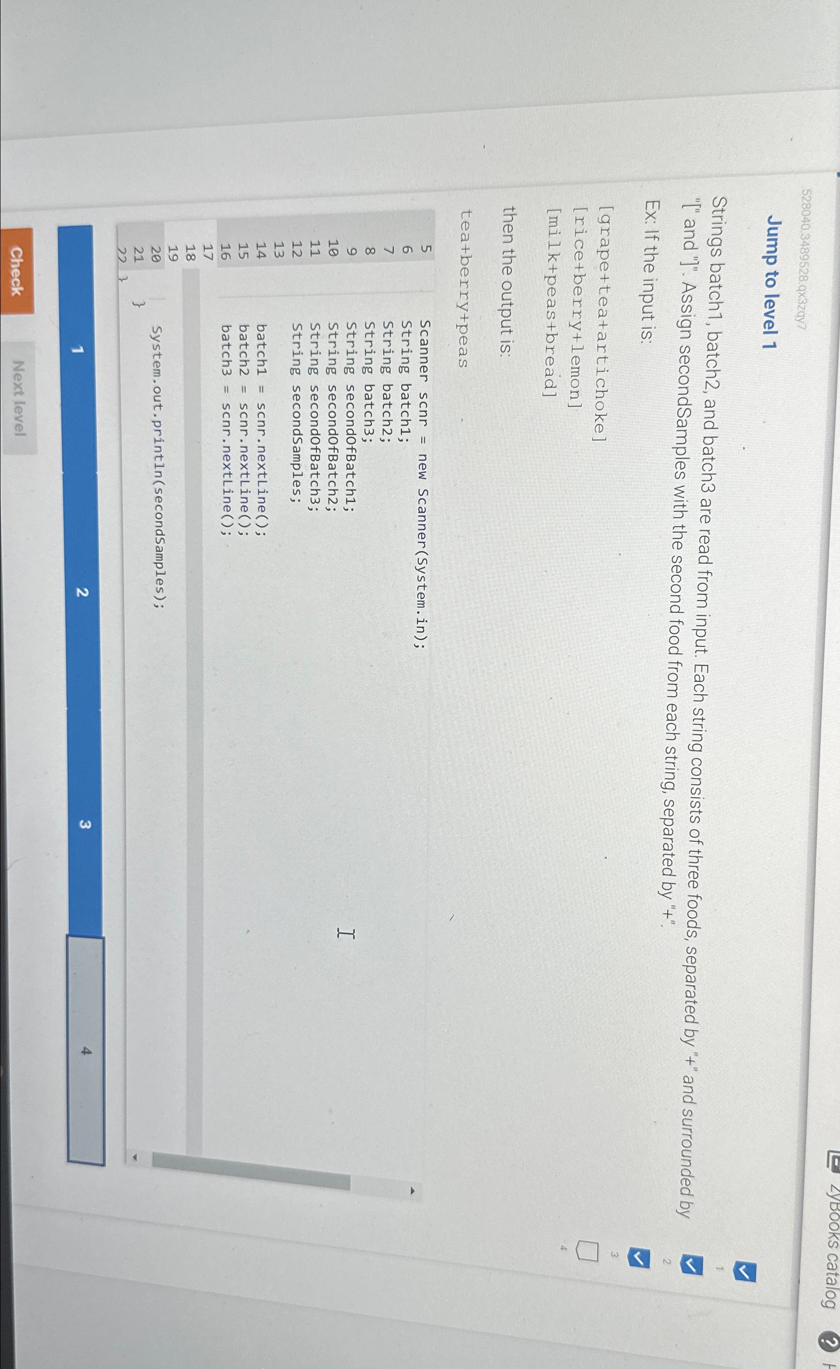 Solved 528040.3489528.9×3 ﻿zay 7Jump to level 1Strings | Chegg.com