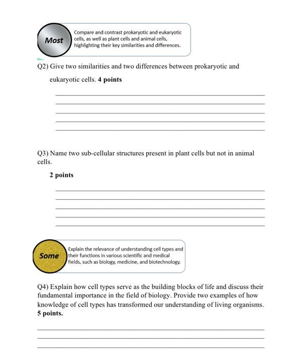 Solved Compare and contrast prokaryotic and eukaryotic | Chegg.com