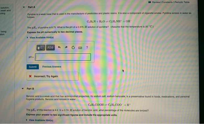 Solved A Review Constants 1 Periodic Table Part A solution | Chegg.com