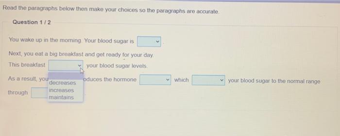 Solved Read the paragraphs below then make your choices so | Chegg.com