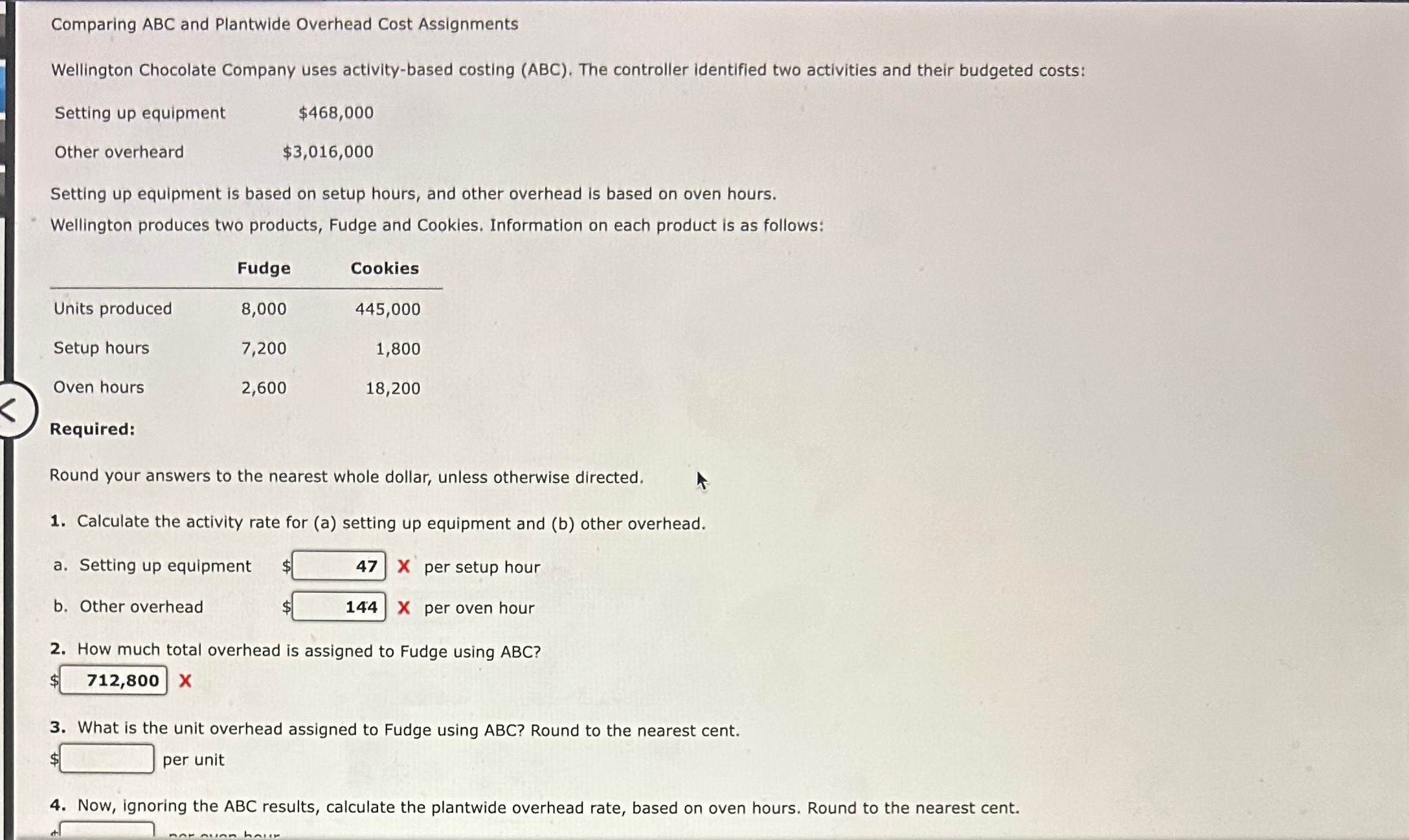 Solved Comparing ABC and Plantwide Overhead Cost | Chegg.com