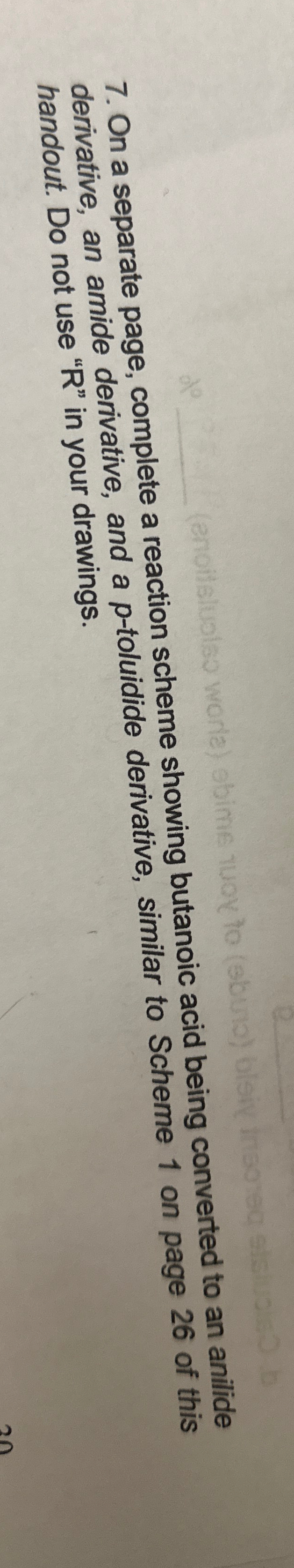Solved On a separate page, complete a reaction scheme | Chegg.com