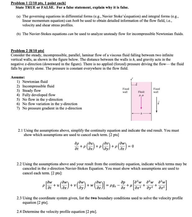Solved Problem 1[2/10pts,1 point each ] State TRUE or FALSE. | Chegg.com