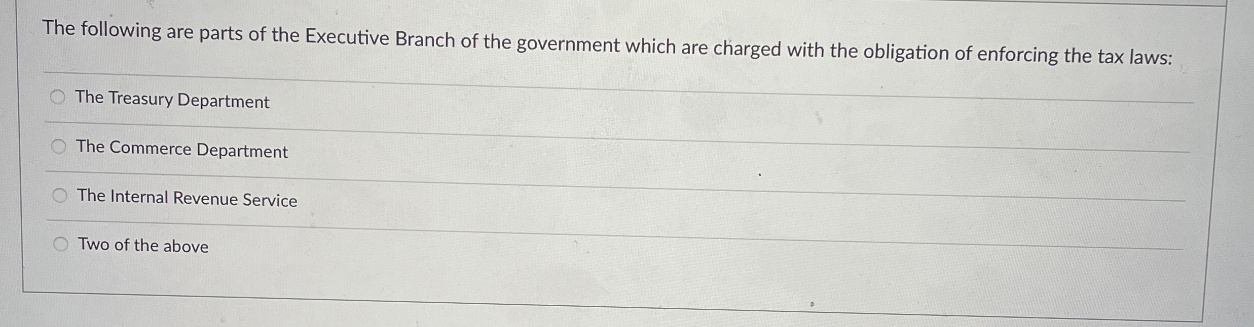 Solved The following are parts of the Executive Branch of | Chegg.com