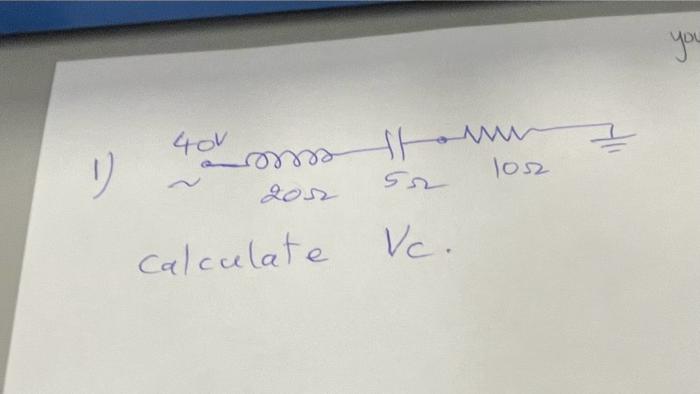 Solved calculate Vc. | Chegg.com