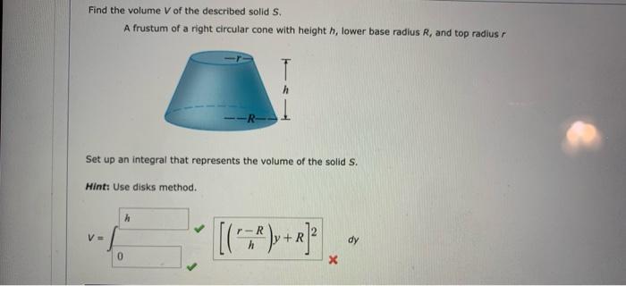 Solved Set up the integral according to washer's method that | Chegg.com