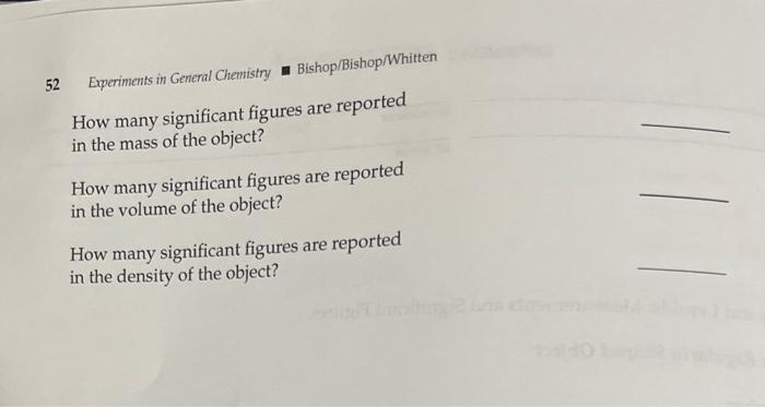 Density Of Solids And Liquids Measurements And Chegg