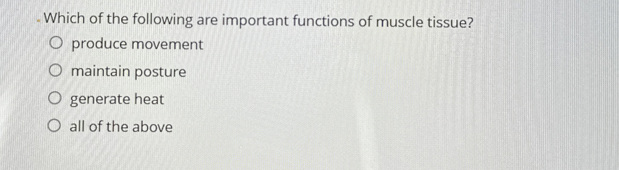 Solved Which of the following are important functions of | Chegg.com