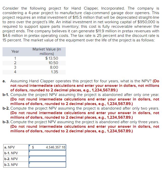 Solved Consider the following project for Hand Clapper, | Chegg.com
