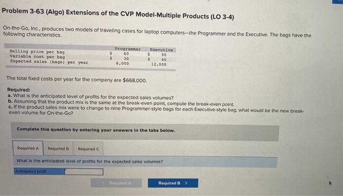 Solved Problem 3-63 (Algo) Extensions of the CVP | Chegg.com
