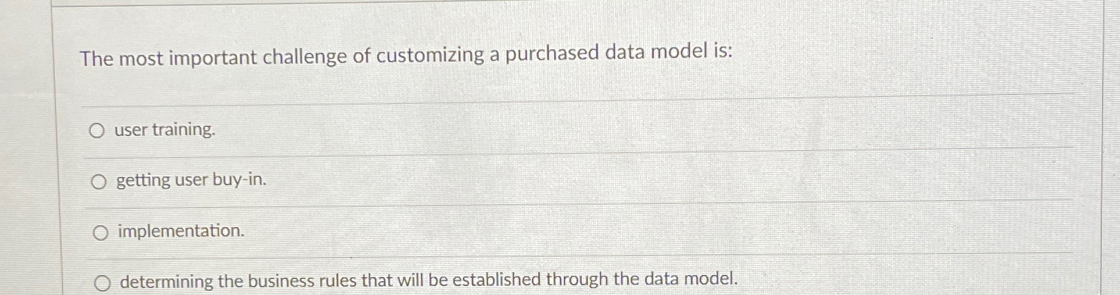 Solved The most important challenge of customizing a | Chegg.com