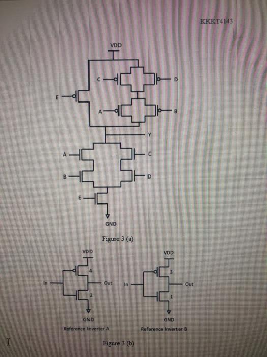 Solved 3. Figure 3 (a) shows a CMOS complex compound gate | Chegg.com