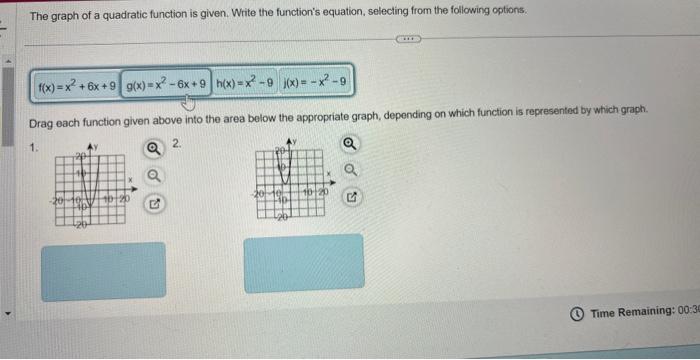 Solved The graph of a quadratic function is given. Write the | Chegg.com