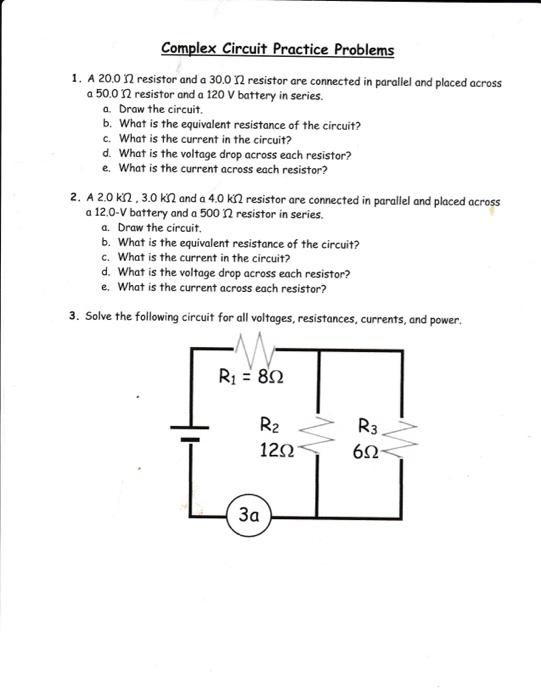 Solved 4. Solve the following circuit for all voltages, | Chegg.com