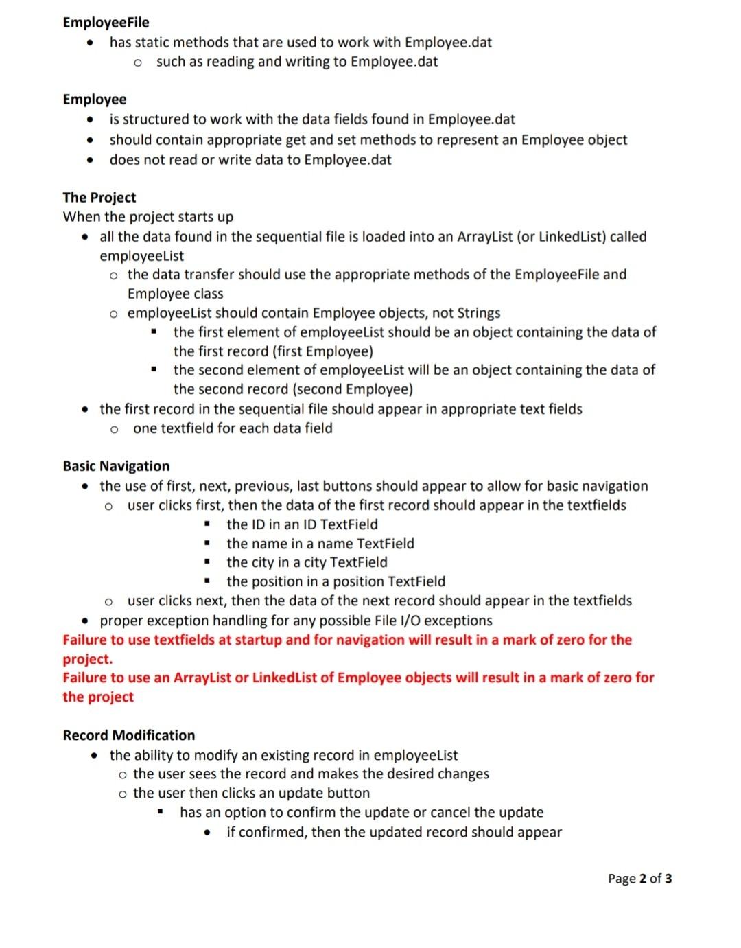 Solved The Program - create a JavaFX project called | Chegg.com
