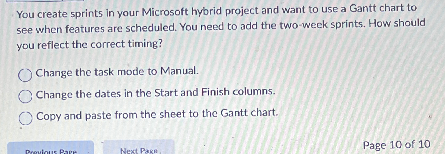 Solved You create sprints in your Microsoft hybrid project | Chegg.com