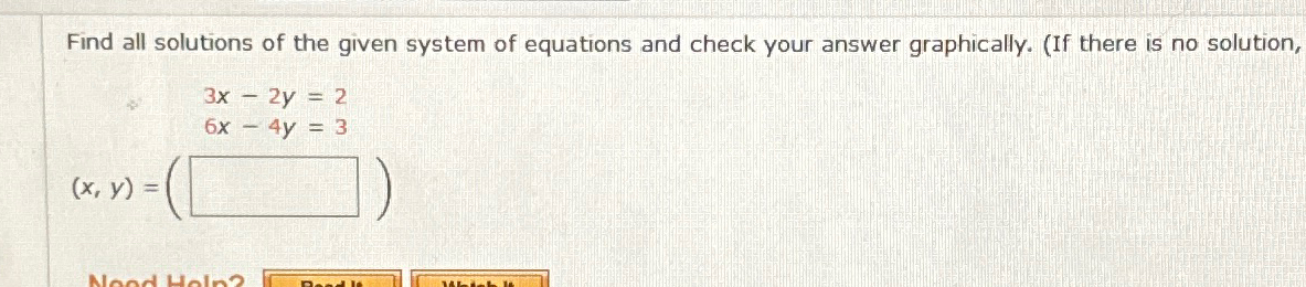 Solved Find all solutions of the given system of equations | Chegg.com