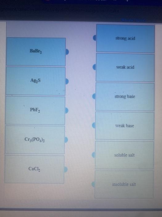 Solved classify each of the following substances as either a | Chegg.com