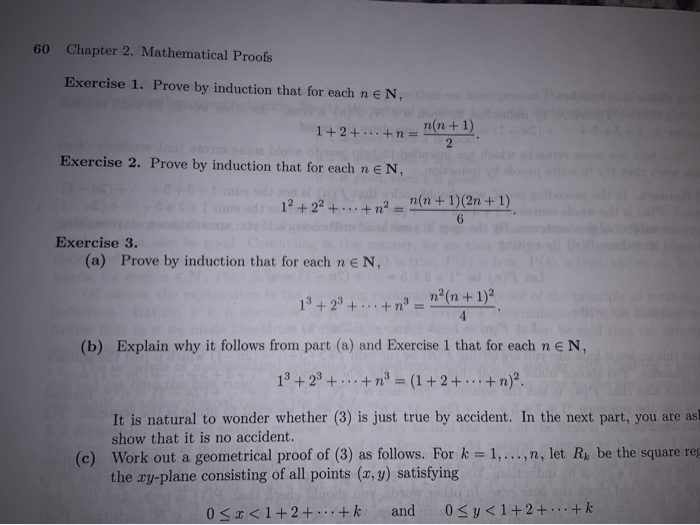 Solved 60 Chapter 2. Mathematical Proofs Exercise 1. Prove | Chegg.com