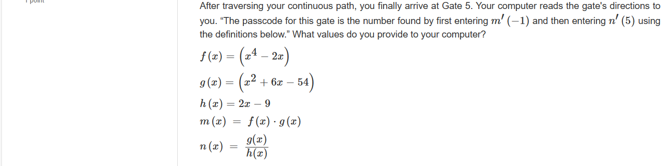 Solved After traversing your continuous path, you finally | Chegg.com