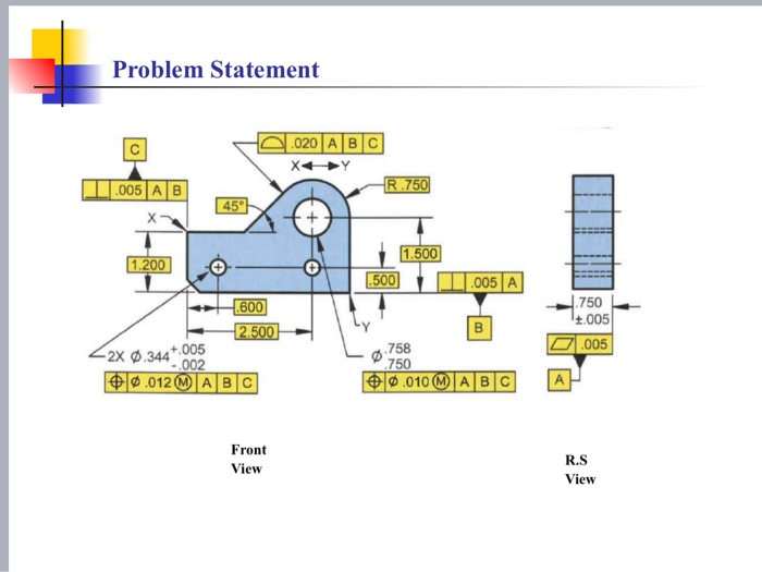 Solved Problem Statement 2 . For the drawing shown in the | Chegg.com