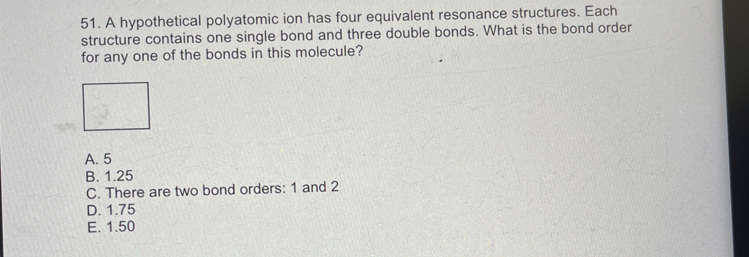 Solved A hypothetical polyatomic ion has four equivalent | Chegg.com