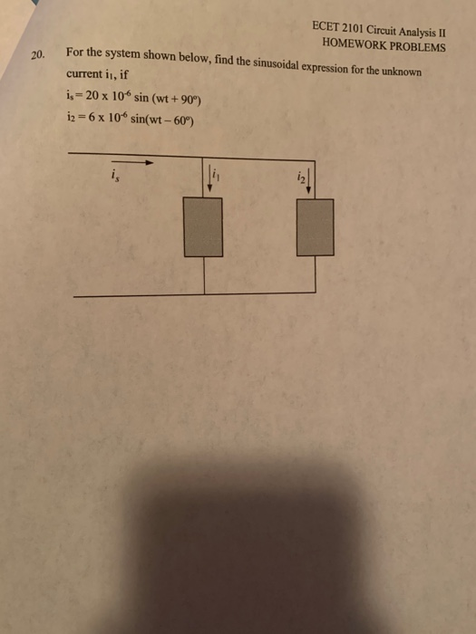 Solved 12. ECET 2101 Circuit Analysis II HOMEWORK PROBLEMS | Chegg.com