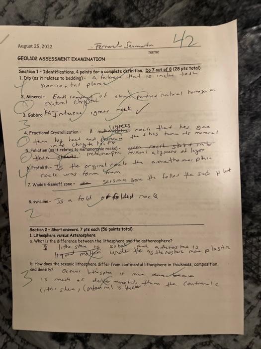 Solved Section 1 - Identifications. 4 points for a complete | Chegg.com