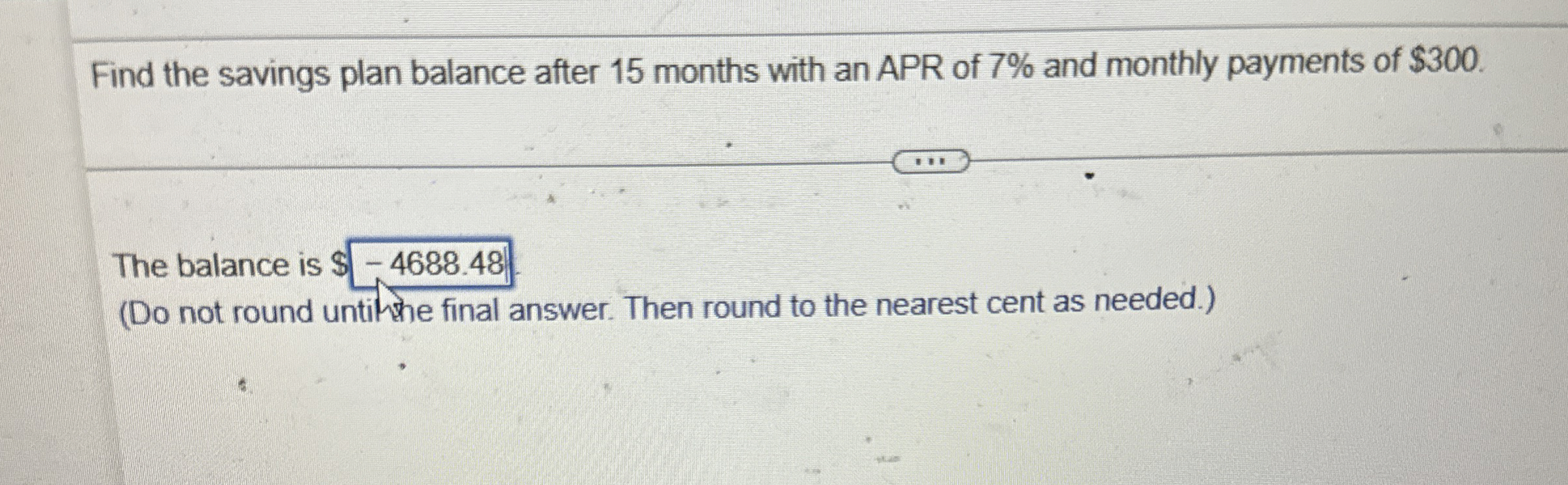Solved Find the savings plan balance after 15 ﻿months with | Chegg.com