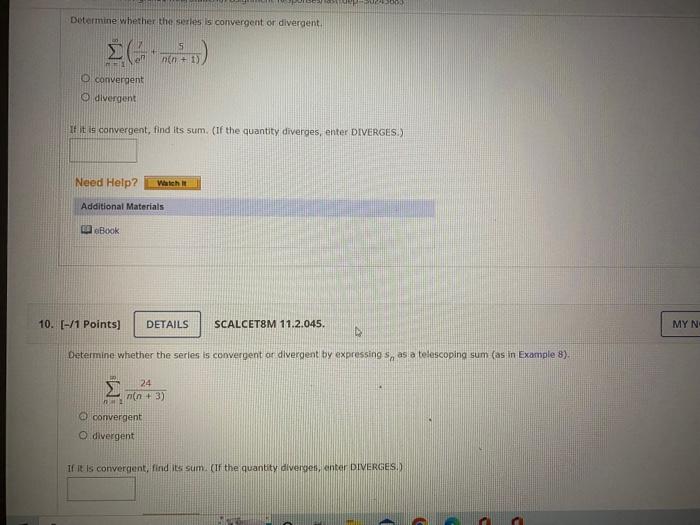 Solved Determine whether the sivfles is convergent of | Chegg.com