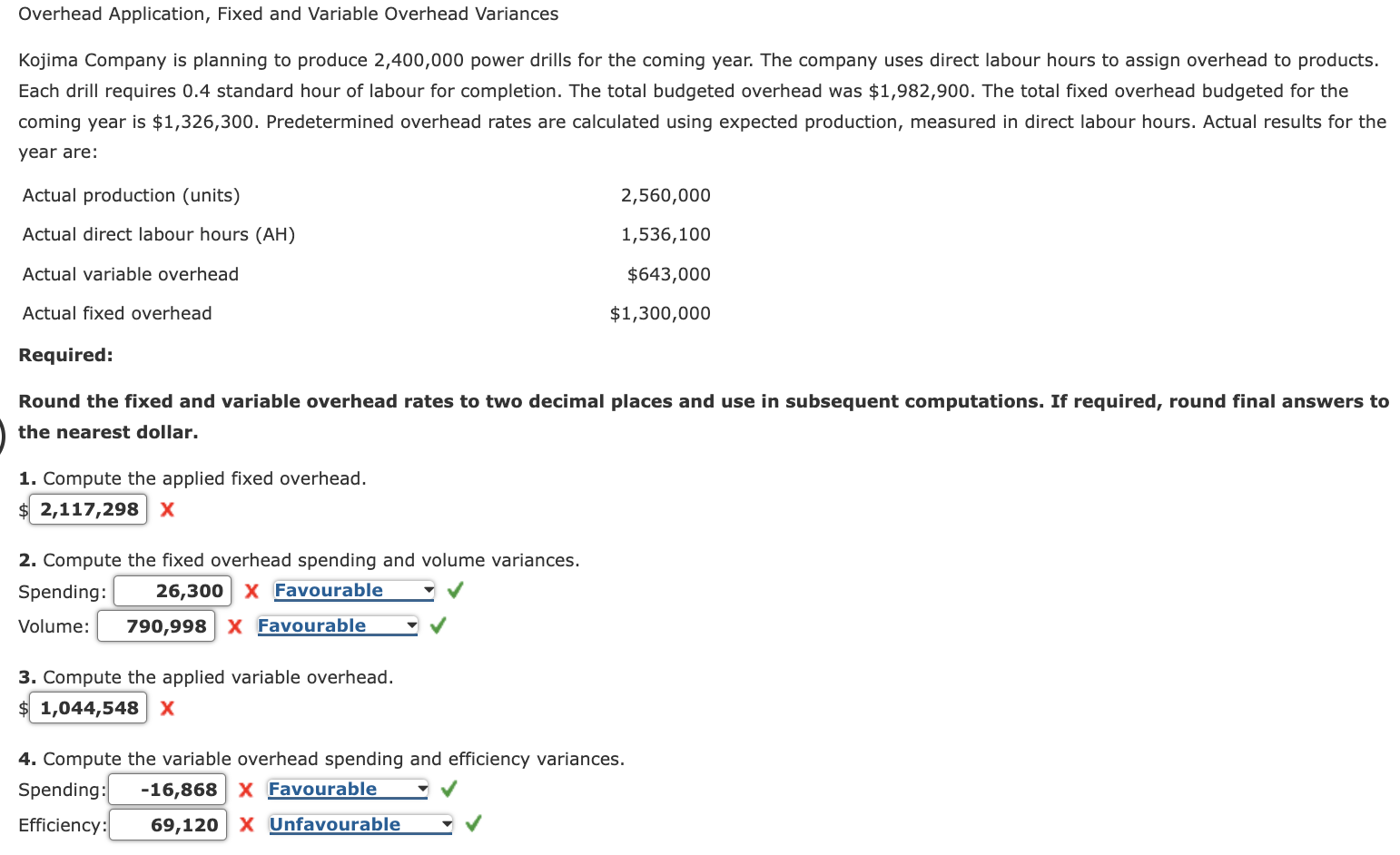 Solved Overhead Application, Fixed and Variable Overhead | Chegg.com