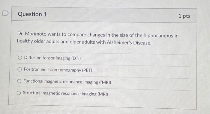 Solved Dr. Morimoto wants to compare changes in the size of | Chegg.com