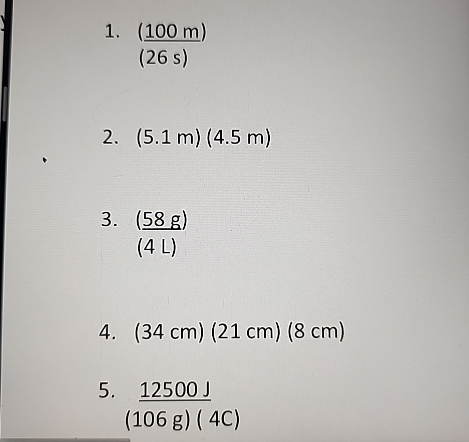 Solved (100(m))(26(s))(5.1m)(4.5m)(4 | Chegg.com