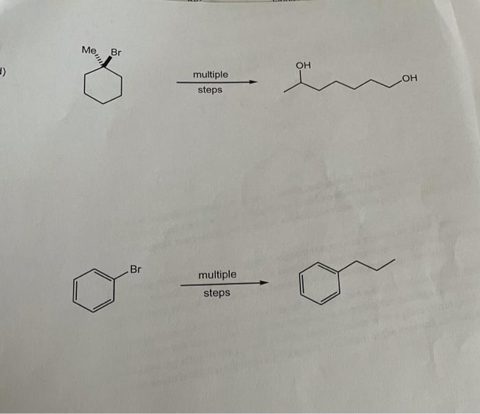 Solved Design concise multi-step syntheses for the following | Chegg.com