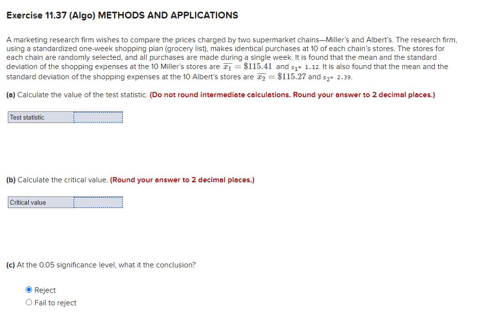 Solved Exercise 11.37 (Algo) ﻿METHODS AND APPLICATIONSPlease | Chegg.com