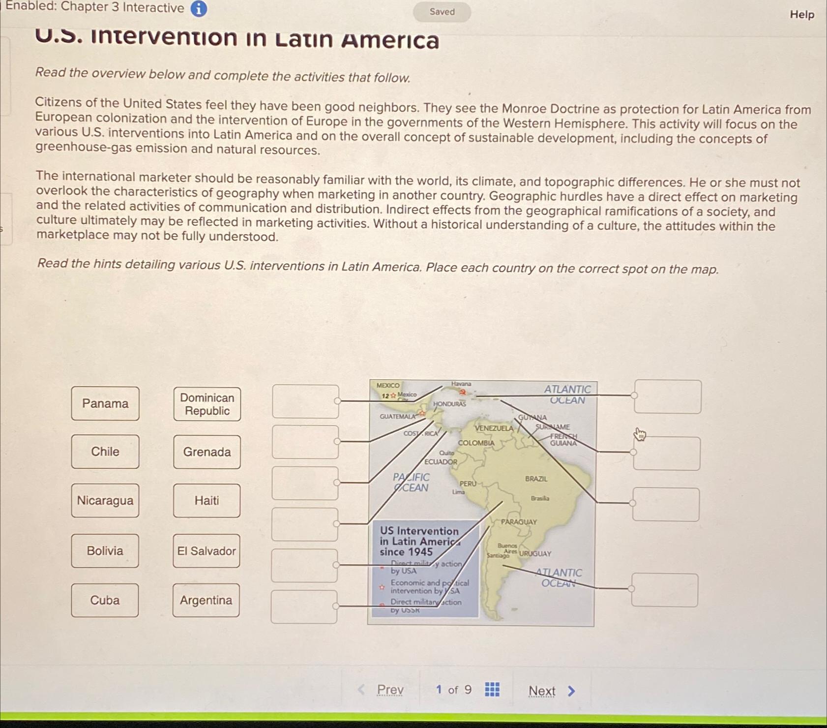 Solved Enabled: Chapter 3 ﻿Interactive (i)HelpU.S. | Chegg.com