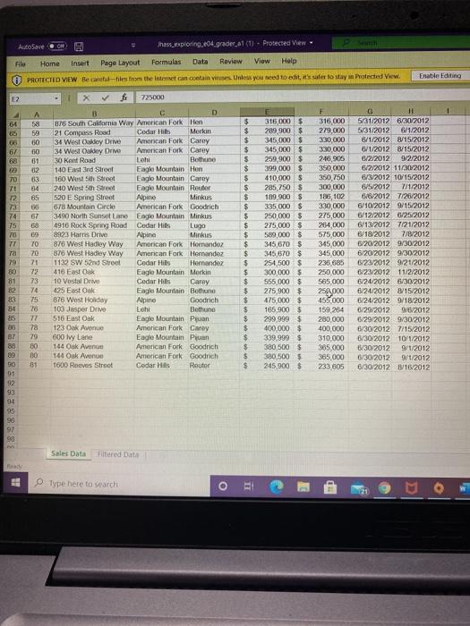 Solved Grader Instructions Excel 2016 Project | Chegg.com