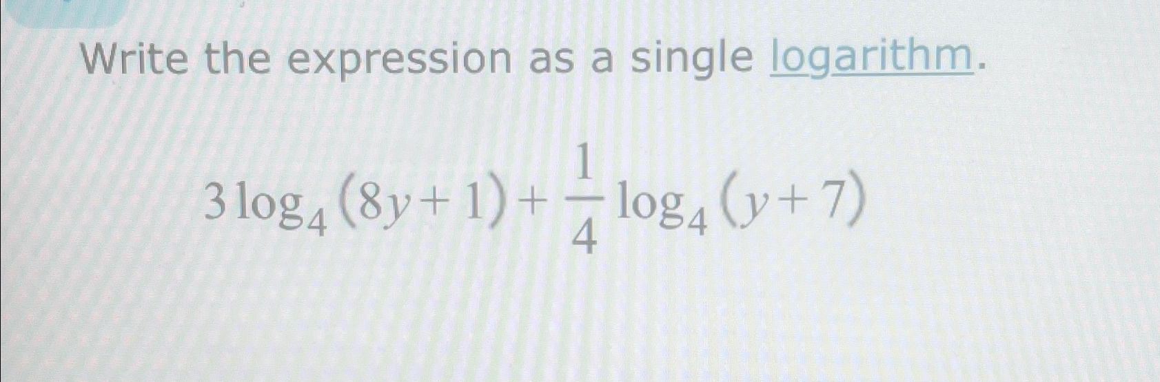 Solved Write the expression as a single | Chegg.com
