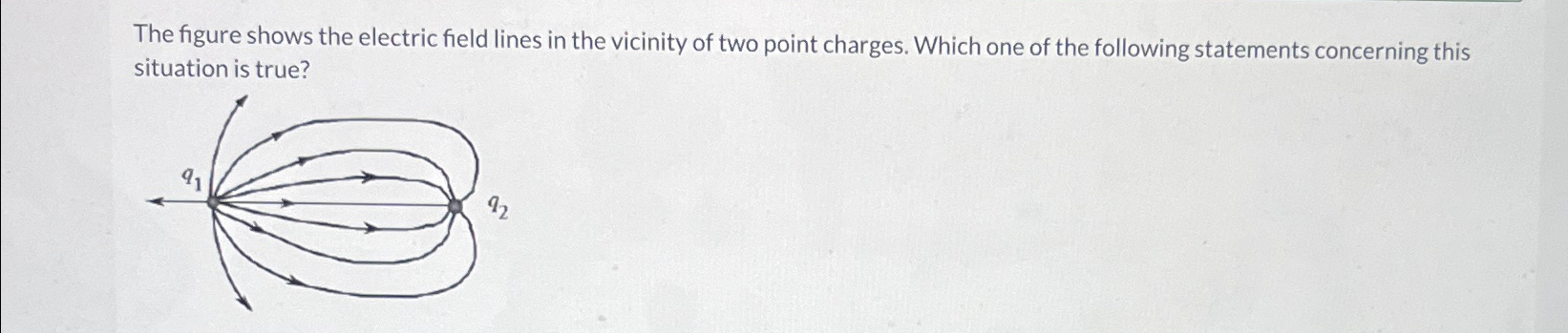 The figure shows the electric field lines in the | Chegg.com