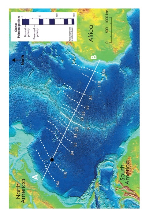 Solved Part 3: Opening the North Atlantic Basin The map on | Chegg.com