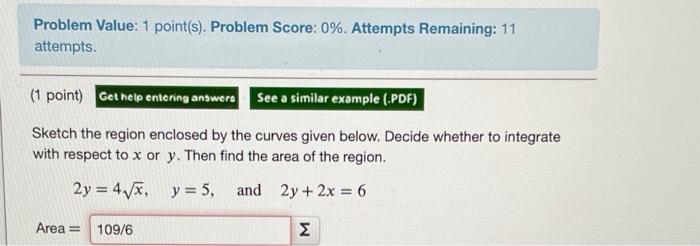 Solved Problem Value: 1 point(s). Problem Score: 0%. | Chegg.com