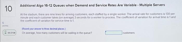 Solved Additional Algo 5-17 Multiple Flow Units Applications | Chegg.com